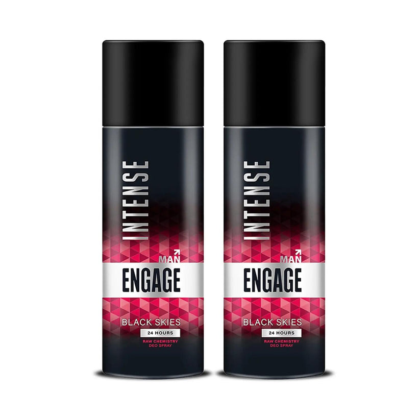 Buy Intense Black Skies Deo Sprays For Men, 150ml (Pack Of 2) Online at ...
