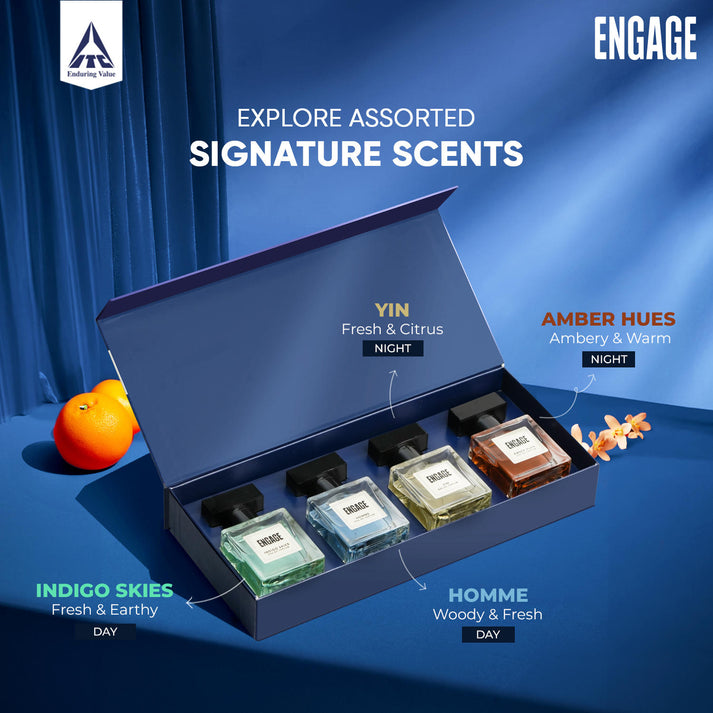 Buy Engage Gift - Assorted Luxury Gift Set for Men, 25mlx4, Pack of 4 – ENGAGE